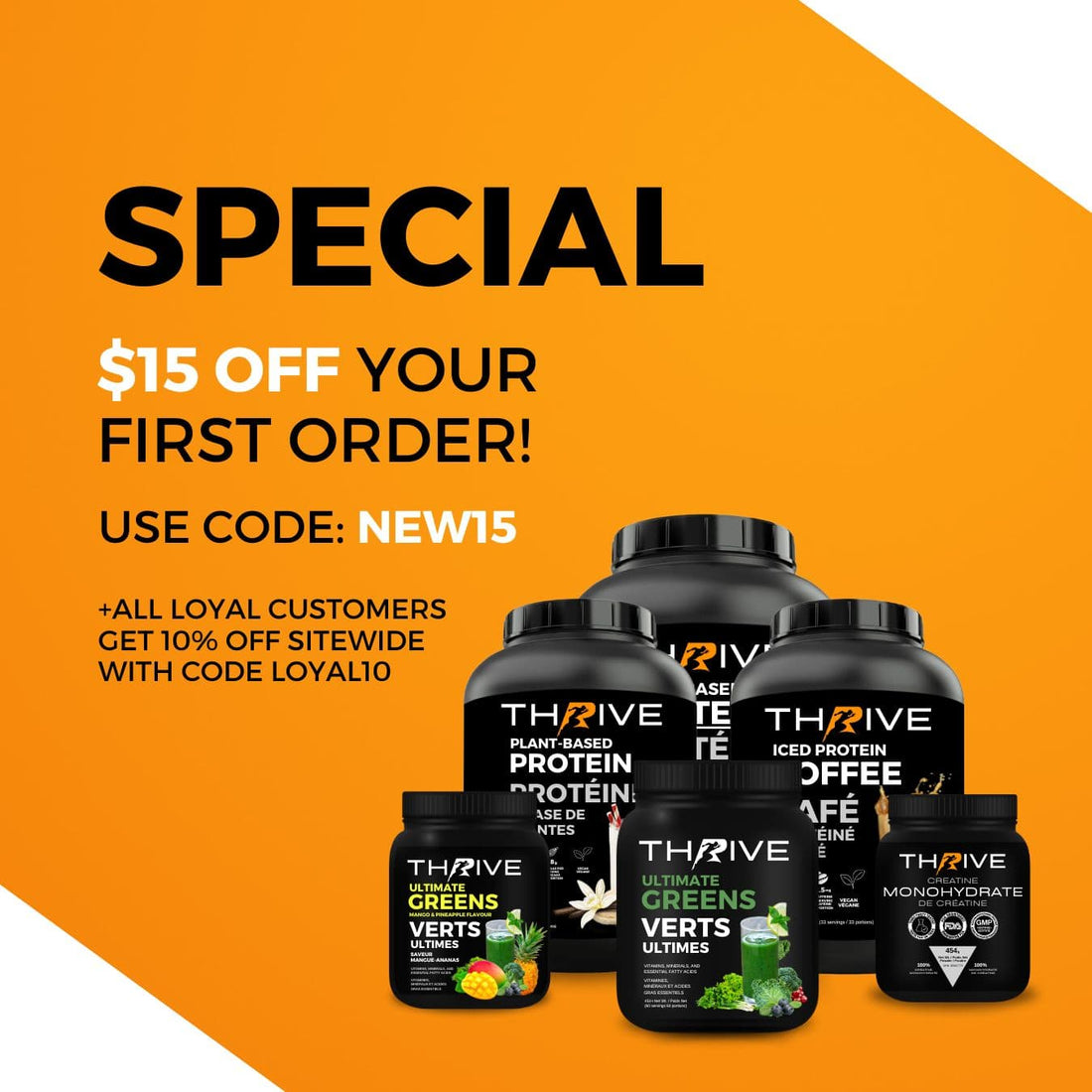 Thrive Protein | Canadian Made Fitness Supplements