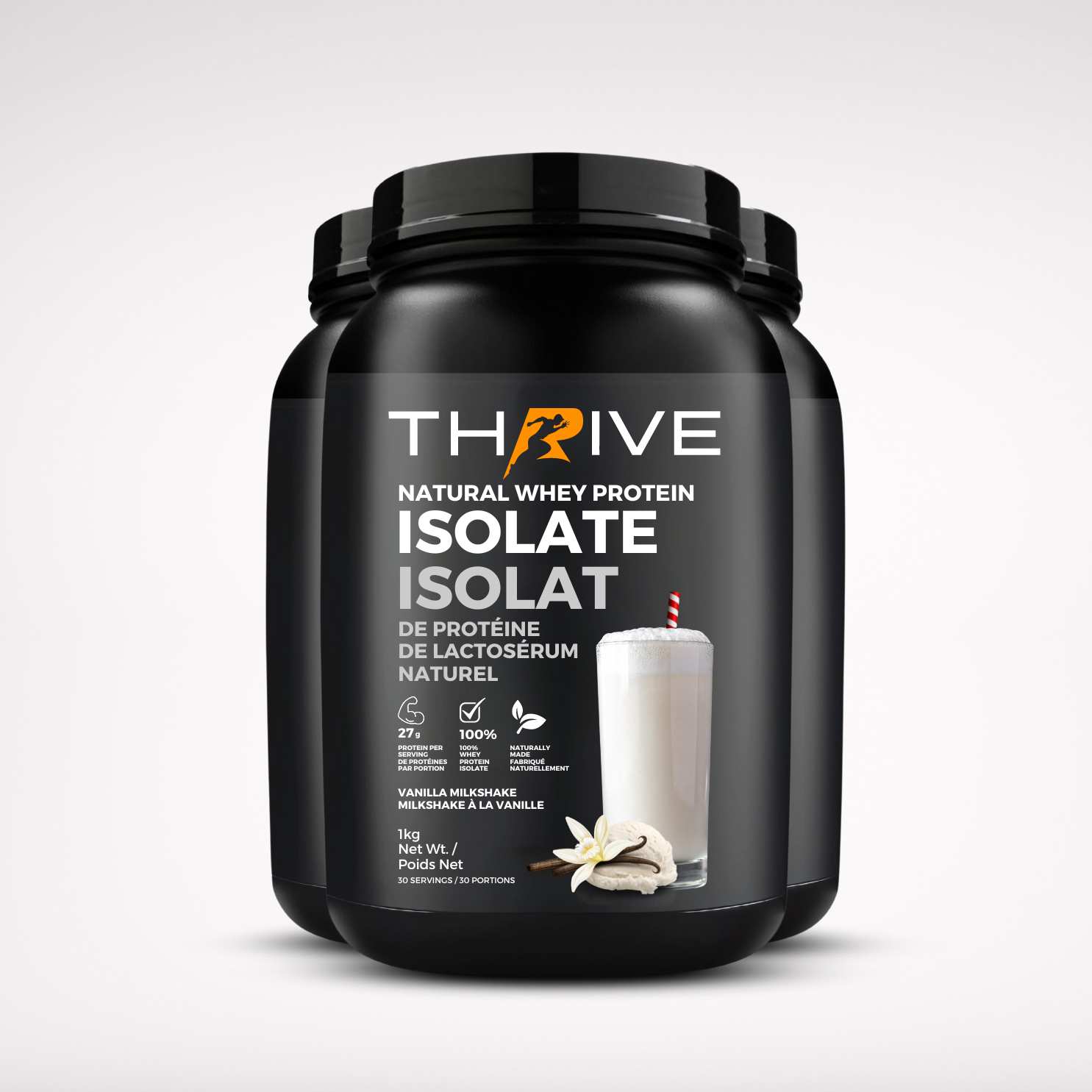 Natural Whey Protein Isolate – 100% Pure Isolate, Made in Canada ...
