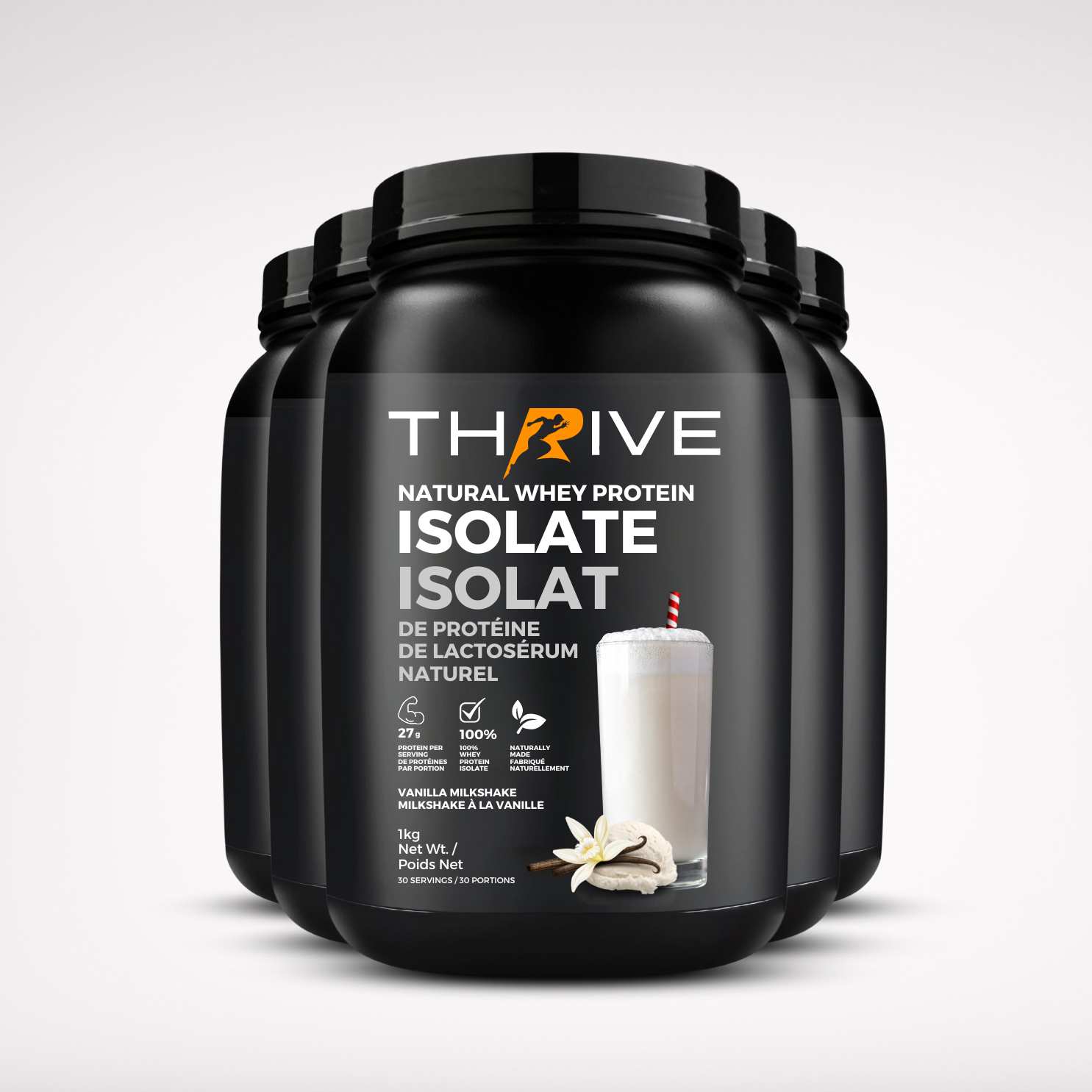 Natural Whey Protein Isolate – 100% Pure Isolate, Made in Canada ...