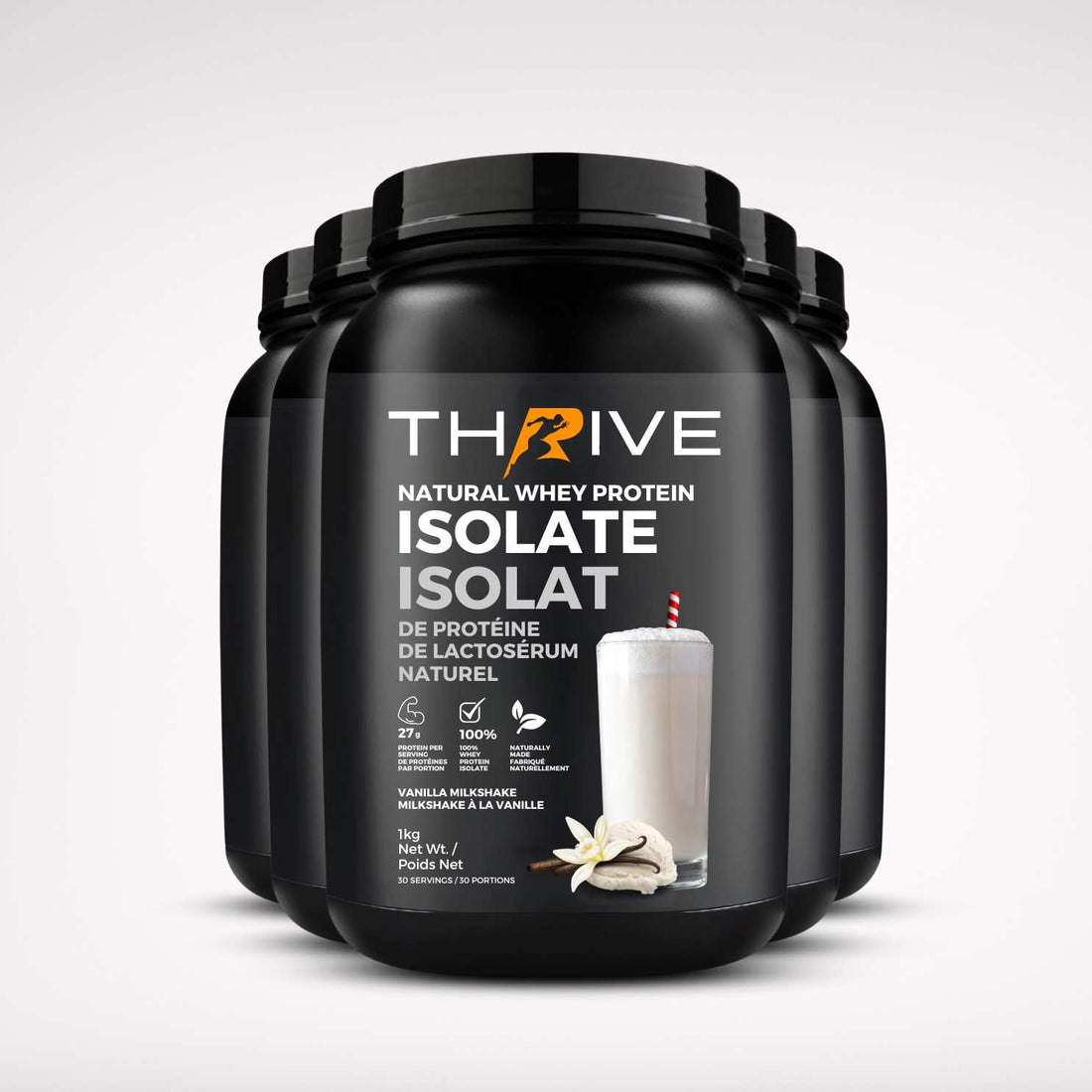 Natural Whey Protein Isolate – 100% Pure Isolate, Made in Canada ...