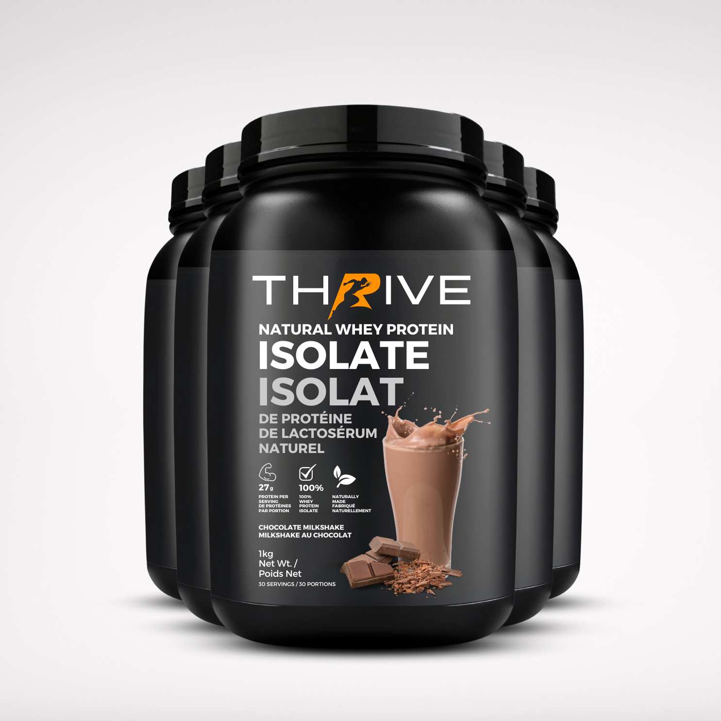 Natural Whey Protein Isolate – 100% Pure Isolate, Made in Canada ...